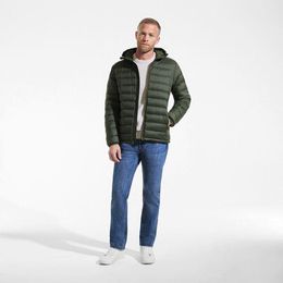 LANDS' END Ultraleichte verstaubare Daunen-Kapuzenjacke WANDERWEIGHT, Herren,  Gr&uuml;n, Polyester/Nylon, by Lands' End