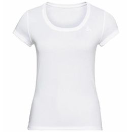 Odlo Active F-Dry Light Eco Shortsleeve Bekleidung Damen wei&szlig;