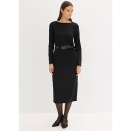 bonprix Jerseykleid, schwarz