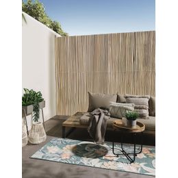 benuta Basic In- & Outdoor-L&auml;ufer Flora Multicolor 80x250 cm - Teppich f&uuml;r Balkon, Terrasse & Garten