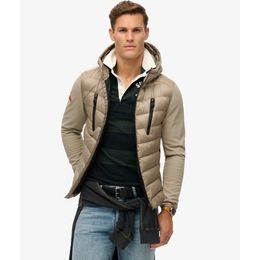 Superdry Herren Gesticktes Logo Storm Softshell-Jacke Mit Kapuze, Hellbraun - Gr&ouml;&szlig;e: M 10202020005982WX002
