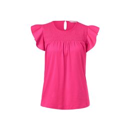 Tchibo - Shirt mit Volant&auml;rmeln - Damen - Gr. L - pink
