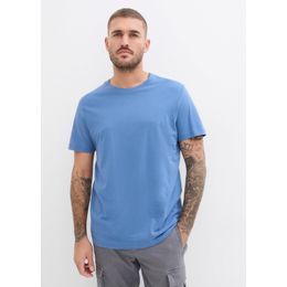 bonprix T-Shirt (3er Pack), blau, 100% Baumwolle