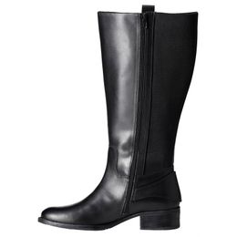 sheego Große Größen Weitschaftstiefel mit Zierschnalle, schwarz, Größe 43 - Damen