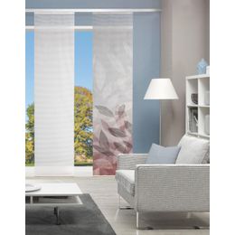 Schiebegardine Vision S "ABBE" Gr. 1, rot (bordeaux), B:60cm H:260cm, Polyester, Gardinen, Schiebevorhang digitalbedruckt ABBE