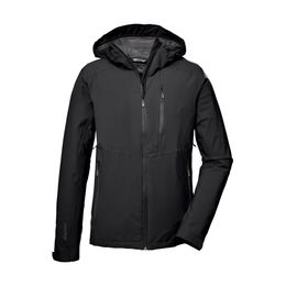 Outdoorjacke Killtec "KOS 25 MN JCKT", Herren, Gr. L, schwarz, Oberstoff: 100% Polyester, Futter: 100% Polyester, Jacken Outdoorjacke, Wasserdicht, atmungsaktiv, verstellbar, reflektierend, PFAS-frei