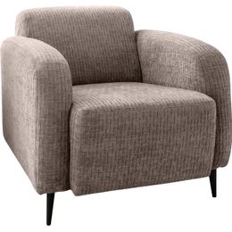 Cocktailsessel Home Affaire "Marone", beige, B:85cm H:76cm T:90cm, 100% Polyester, Sessel, Cocktailsessel, auch als 2-Sitzer und 3-Sitzer erh&auml;ltlich