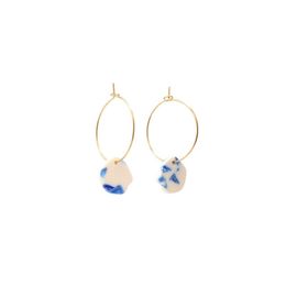 Fr&auml;ulein Wunder Fr&auml;ulein Wunder Ohrringe 'Alice' Damen Gr&ouml;&szlig;e One Size blau / gold / offwhite