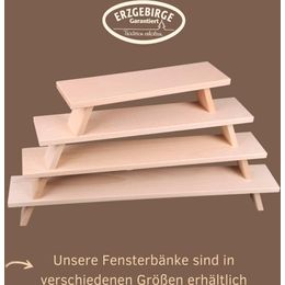 Schwibbogen-Fensterbank WEIGLA "Weihnachtsdeko, Made in Germany", beige (natur), B:70cm H:11cm T:7,5cm, Holzwerkstoff, Schwibbögen, aus Buchenholz, Tiefe ca. 7,5 cm