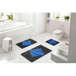 Badematte Batex "Nima", blau, H:27mm, Polyacryl, Badematten, Badematte, extra weiches und pflegeleichtes Garn