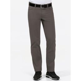 5-Pocket-Hose, Herren, Gr. 25, Unterbauchgr&ouml;&szlig;en, grau (anthrazit), 98% Baumwolle, 2% Elasthan, unifarben, lang, Hosen 5-Pocket-Hose