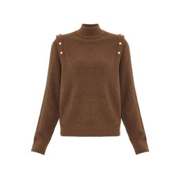 paino Pullover Damen Gr&ouml;&szlig;e M braun / gold