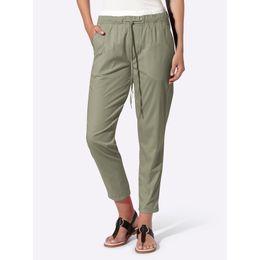 Heine Damen Jogger Pantskhaki, Gr. 34, unifarben, 98% Baumwolle, 2% Elasthan, Hosen
