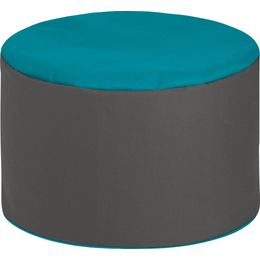 Sitzsack SITTING POINT "SCUBA Bebop DotCom", blau (petrol), Sitzs&auml;cke, Sitzsack, zweifarbig