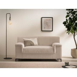 1,5-Sitzer Home Affaire "Jamie 2 B/T/H: 144/81/76 cm, auch in Cord", grau (taupe), B:144cm H:76cm T:81cm, 100% Polyester, Sofas, zeitlos, modern, mit komfortablem Federkern