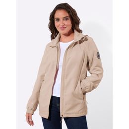 Langjacke CASUAL LOOKS, Herren, Gr. 36, beige, 89% Polyester, 11% Polyamid, Besatz:100% Polyester, Kapuzenfutter:100% Polyester, unifarben, Jacken Langjacke