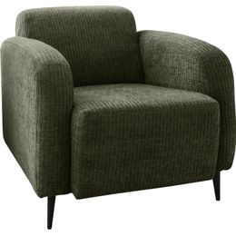 Cocktailsessel Home Affaire "Marone", gr&uuml;n (olive), B:85cm H:76cm T:90cm, 100% Polyester, Sessel, Cocktailsessel, auch als 2-Sitzer und 3-Sitzer erh&auml;ltlich