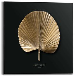Poster Reinders "Areca Gold", gold (farbe bild(er): gold), B:50cm H:50cm T:1,6cm, MDF, Bilder, Poster