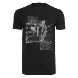 MisterTee Damen T-Shirt "MisterTee Herren Tupac Lyrics Tee"schwarz, Gr. M, unifarben, 100% Baumwolle, Shirts