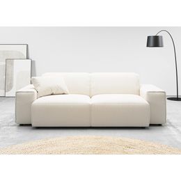 2,5-Sitzer Home Affaire "Glimminge auch in Breitcord, Feincord + Easy care-Bezug", wei&szlig;, B:214cm H:71cm T:101cm, 96% Polyester, 4% Polyacryl, Sofas, besondere Kedern&auml;hte, Zierkissen