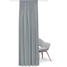 Gardine FEEL OF NATURE "Torben" Gr. 1, grau (dunkelgrau), B:140cm H:245cm, Baumwolle, Gardinen, Gardine, HxB: 245x140