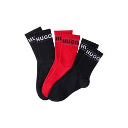 Freizeitsocken HUGO UNDERWEAR "3P QS GIFT LOGO C", Herren, Gr. 36-42, bunt, Materialmix, normal, Socken, mit Label