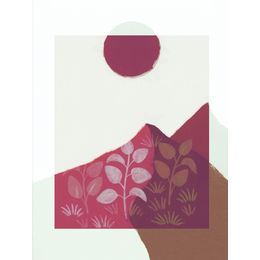 Bild Komar "Plant a Garden", pink (farbe bild(er): pink), B:30cm H:40cm, Holz, Papier, Bilder, Bild, Wandbild zur Dekoration - ohne Rahmen
