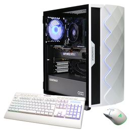 GAMEMAX Gaming-PC "Diamond WT 7798 AMD Ryzen 7 5700X RTX 5060 16GB 1TB SSD", wei&szlig;, Microsoft Windows 11 Home (64 Bit), 16 GB RAM 1.000 GB SSD, Desktop-PCs