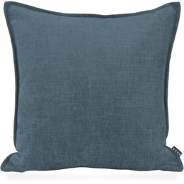 HOCK Dekokissen H.O.C.K. "Lucky", blau (petrol, unifarben), B:45cm H:10cm L:45cm, Polyester, Dekokissen_Sitzkissen_Kissenh&uuml;llen, Sofakissen inkl. F&uuml;llung, 70x40cm, einfarbig, creme ecru, Dekokissen