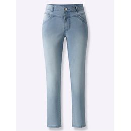 Bequeme Jeans Inspirationen, Herren, Gr. 25, Kurzgr&ouml;&szlig;en, blau, bleached, 81% Baumwolle, 17% Polyester, 2% Elasthan, unifarben, 7/8-L&auml;nge, Jeans