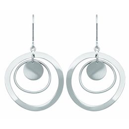 Adelia&acute;s Paar Ohrh&auml;nger ADELIA&acute;S "Damen 925 Silber Ohrringe Ohrh&auml;nger &Oslash; 27 mm", silber, Ohrringe, Damen, Damen, Silber 925 (Sterlingsilber), Silberschmuck f&uuml;r Damen