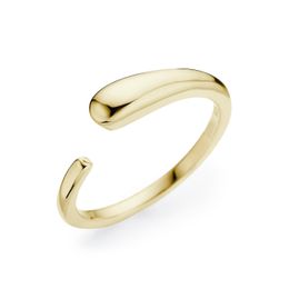 Fingerring HECHTER PARIS "Schmuck Geschenk Silber 925 Damenring Tropfen" Gr. 59, gold (gelbgoldfarben), Fingerringe, Damen, 59, Silber 925 (Sterlingsilber), 1,6mm, Fingerring