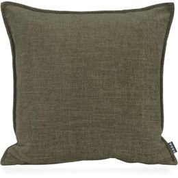 HOCK Dekokissen H.O.C.K. "Lucky", gr&uuml;n (olivgr&uuml;n, unifarben), B:45cm H:10cm L:45cm, Polyester, Dekokissen_Sitzkissen_Kissenh&uuml;llen, Sofakissen inkl. F&uuml;llung, 70x40cm, einfarbig, creme ecru, Dekokissen