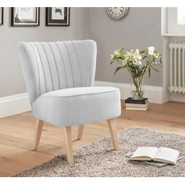 Sessel Home Affaire "Campi", silber, B:64cm H:81cm T:66cm, 92% Polyester, 8% Nylon, Sessel, Sessel, in verschiedenen Farben verfügbar, frei im Raum stellbar