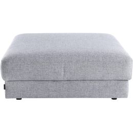 Sofa-Mittelelement Home Affaire "Bloomfield Mega Hocker in 2 Gr&ouml;&szlig;en", grau (antarctica), B:128cm H:43cm T:133cm, 100% Polyester, Polsterelemente, Sofa-Element, passende Erweiterung zur Serie "Bloomfield", als Mittelelement passend