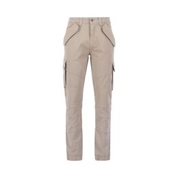 Cargohose Alpha Industries "Combat Pant", Damen, Gr. 30, Normalgrößen, beige (vintage sand), Obermaterial: 98% Baumwolle, 2% Elastan; Futter: 100% Baumwolle, Hosen Cargohose
