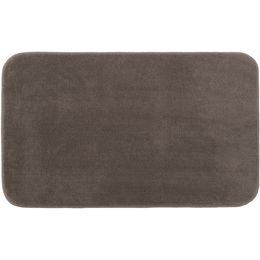 G&ouml;zze Badematte G&Ouml;ZZE "Rio Premium", grau (taupe), H:18mm, Polyester, Badematten, Badematte, Badteppich, Uni Farben, waschbar, rechteckig & rund erh&auml;ltlich