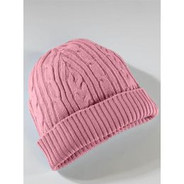 Strickm&uuml;tze Classic Basics, Damen, rosa (altrosa), Kunstfaser, M&uuml;tzen Strickm&uuml;tze
