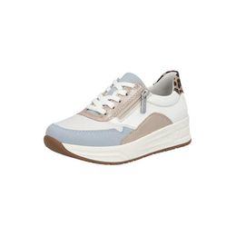 Rieker Sneaker Damen Gr&ouml;&szlig;e 42 taubenblau / gold / wei&szlig; / offwhite