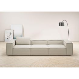 3,5-Sitzer Home Affaire "Watertown, modernes Big-Sofa XXL, 336 cm Breite, auch in Feincord", beige (nature), B:336cm H:68cm T:98cm, 96% Polyester, 4% Nylon, Sofas, Riesiges Designersofa mit viel Platz & weichen Bez&uuml;gen in Trendfarben