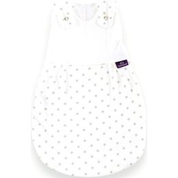 Tr&auml;umeland Babyschlafsack TR&Auml;UMELAND "Au&szlig;enschlafsack Sternchen grau", Baby, Gr. 80/86, umlaufender Rei&szlig;verschluss, grau, Obermaterial: 100% Baumwolle, Schlafs&auml;cke
