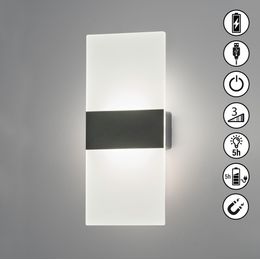 EASY BY FHL LED Wandleuchte "Magnetic", schwarz, 1, H: 22,5cm, Leuchten, lange Leuchtdauer, LED Wandleuchte