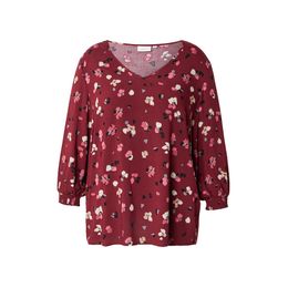 Only Carmakoma Bluse 'CARPETREA' Damen Gr&ouml;&szlig;e XL beige / rosa / dunkelrot / schwarz