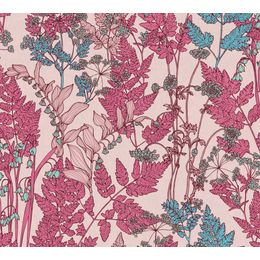 Vliestapete ARCHITECTS PAPER "Floral Impression", rosa (rosa rot blau), B:0,53m L:10,05m, Vlies, Tapeten, Tapete Blumen Tapeten Wohnzimmer Schlafzimmer K&uuml;che modern Design B&uuml;ro