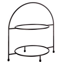 Etagere APS "Industrial", schwarz, B:19,5cm H:30cm L:29cm Ø:18cm, Metall, Servierplatten, Etagere, der perfekte Helfer am Buffet