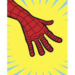 Bild Komar "Marvel PowerUp Spider-Man Hand", bunt (farbe bild(er): bunt), B:40cm H:50cm, Holz, Papier, Bilder, Bild, Wandbild zur Dekoration im Kinderzimmer - ohne Rahmen