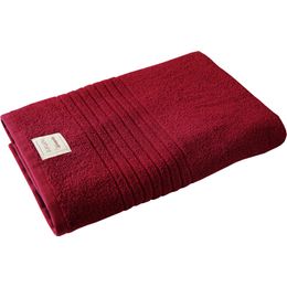 Duschtuch Dyckhoff "Nature", lila (amarena), B:70cm L:140cm, Frottier, Obermaterial: 100% Baumwolle, Handt&uuml;cher