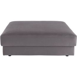 Sofa-Mittelelement Home Affaire "Bloomfield Mega Hocker in 2 Gr&ouml;&szlig;en", grau, B:109cm H:43cm T:114cm, 100% Polyester, Polsterelemente, Sofa-Element, passende Erweiterung zur Serie "Bloomfield", als Mittelelement passend