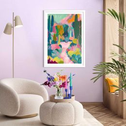 Kunstdruck Reinders "Mountain Canyon", bunt (farbe bild(er): bunt), B:50cm H:70cm T:2,2cm, Holzwerkstoff, Bilder