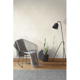 A.S. Cr&eacute;ation Vliestapete A.S. CR&Eacute;ATION "THE BOS Grafisch", beige (creme beige), B:0,53m H:0,01m L:10,05m, Vinyl, Vlies, Tapeten, Grafiktapete Tapeten Wohnzimmer Schlafzimmer K&uuml;che modern Design Optik